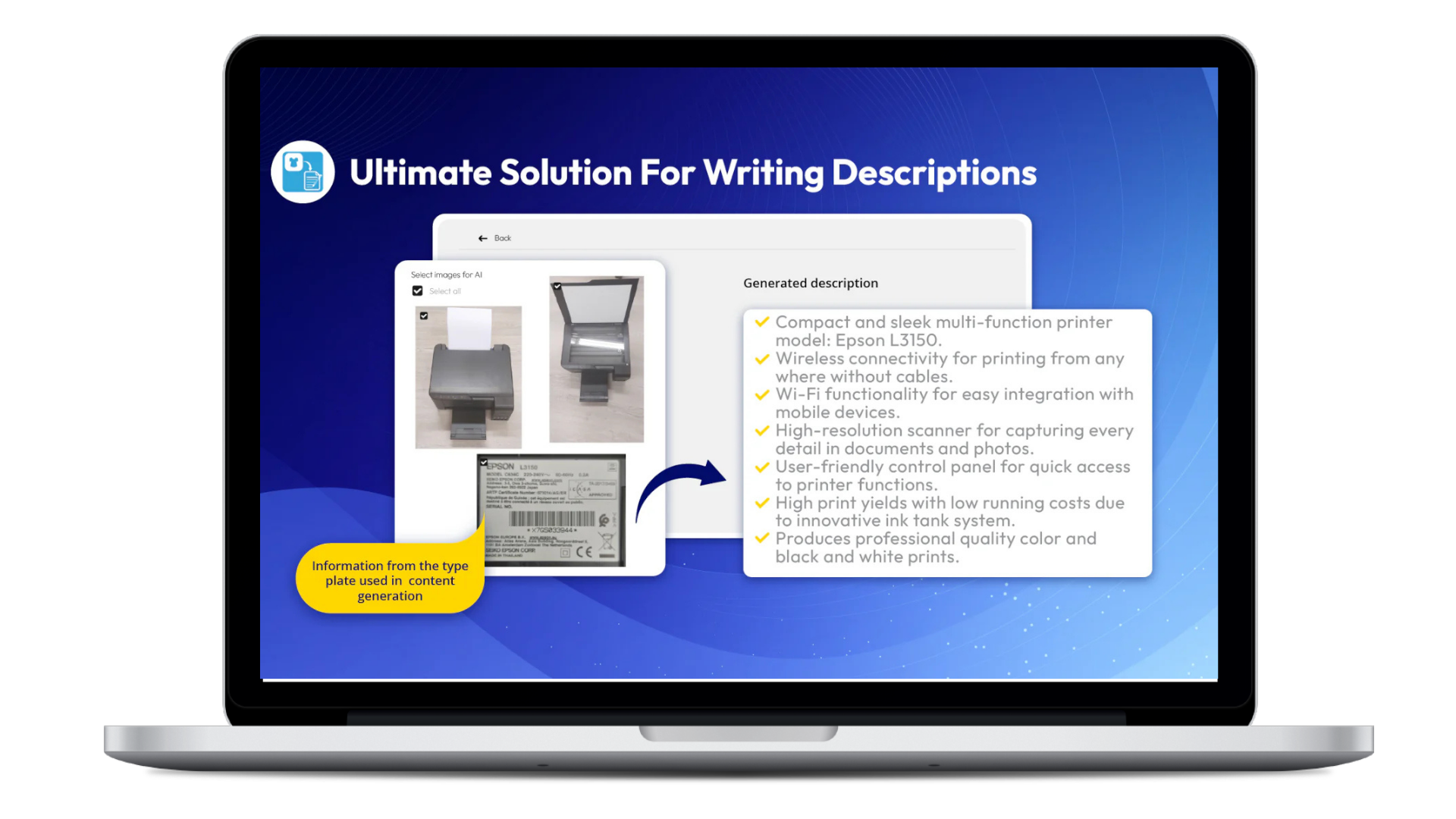 Pics To Description Shopify App – Gelo.ai